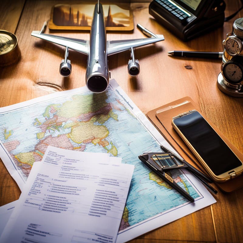 Top View of Travel Insurance Application Form First Class Boarding ...