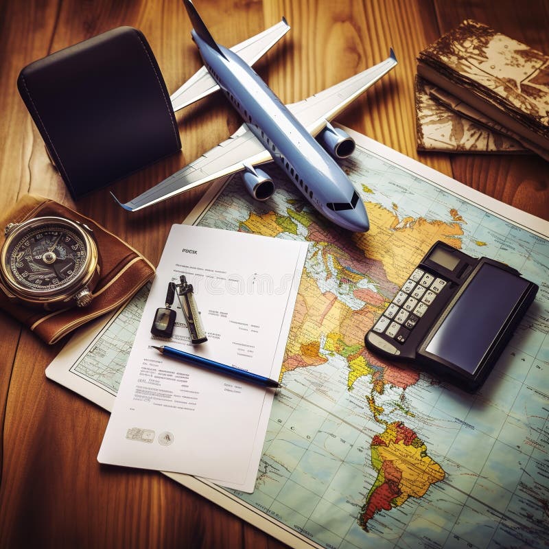 Top View of Travel Insurance Application Form First Class Boarding ...