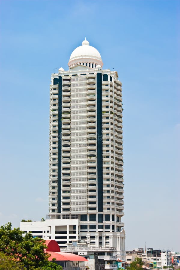 Beautiful Tower Design in the City,bangkok Stock Photo - Image of ...