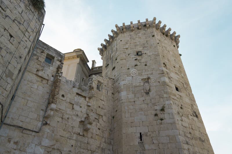 Beautiful Tower of the Old Town of Split in Croatia Stock Image - Image ...