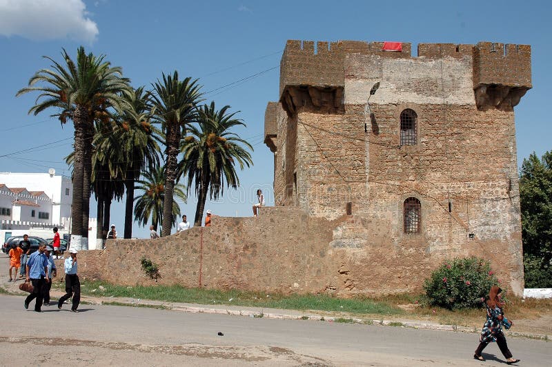 The Beautiful Town of Larache Editorial Photography - Image of iglesia ...