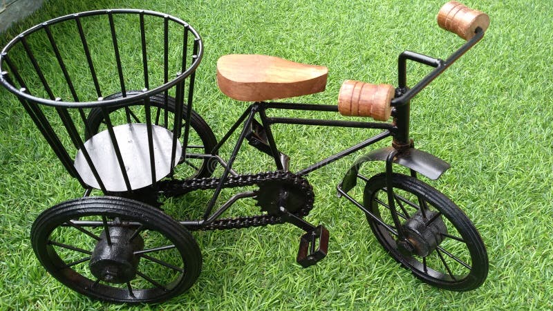 Beautiful Toy Cycle on Green Grass Stock Image - Image of playing, park ...