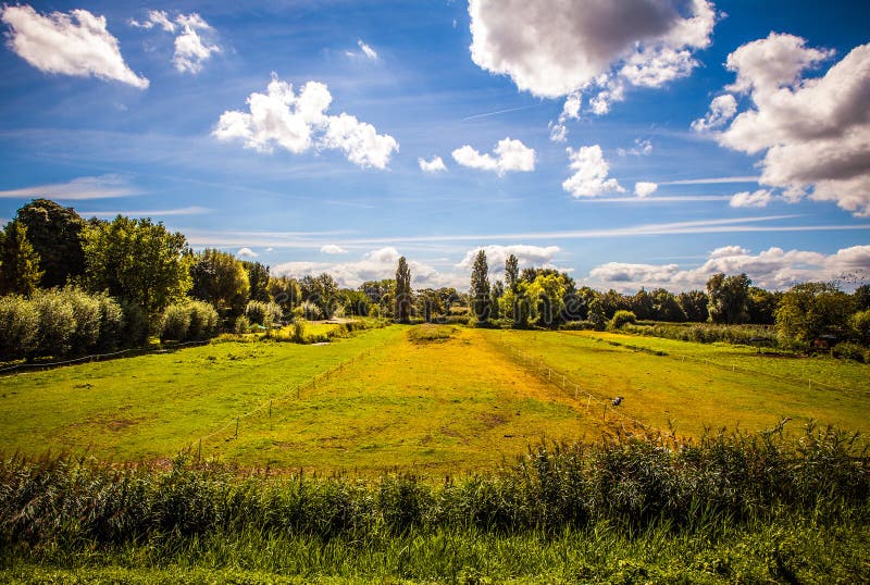 Beautiful Traditional Dutch Landscape and Nature Stock Photo - Image of ...