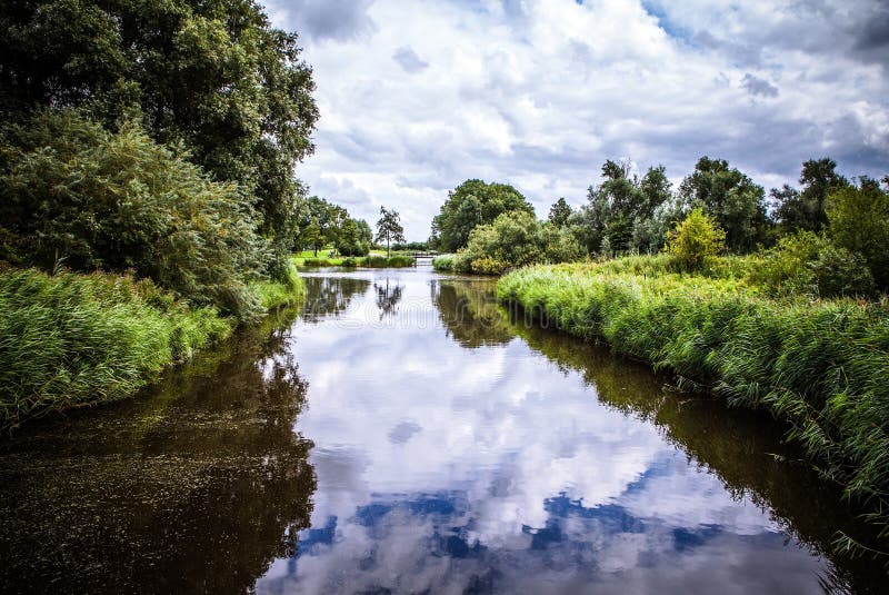 Beautiful Traditional Dutch Landscape and Nature Stock Photo - Image of ...
