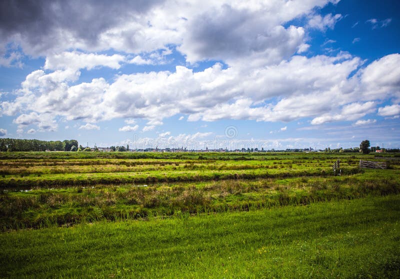 Beautiful Traditional Dutch Landscape and Nature Stock Photo - Image of ...