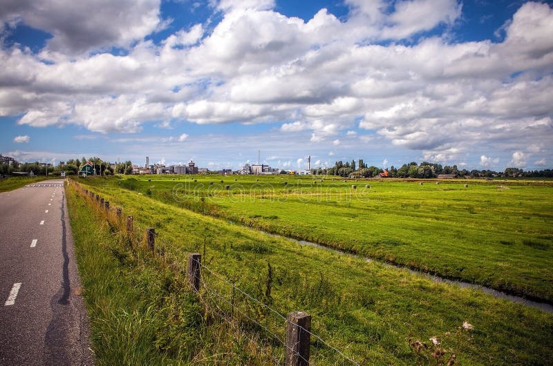 Beautiful Traditional Dutch Landscape and Nature Stock Photo - Image of ...