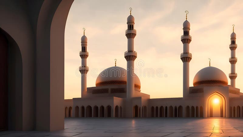 Beautiful Traditional Islamic Mosque Architecture Stock Image - Image ...