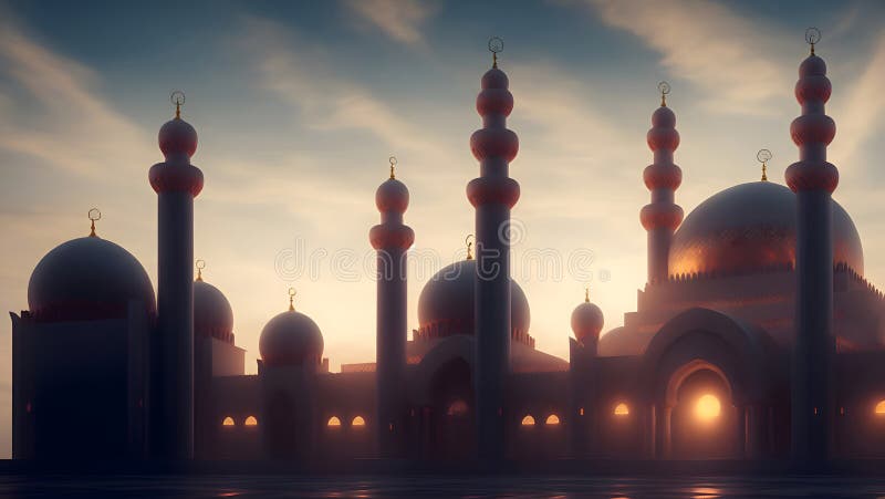 Beautiful Traditional Islamic Mosque Architecture Stock Image - Image ...