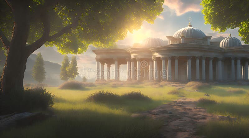 Beautiful Traditional Islamic Mosque Architecture Stock Photo - Image ...