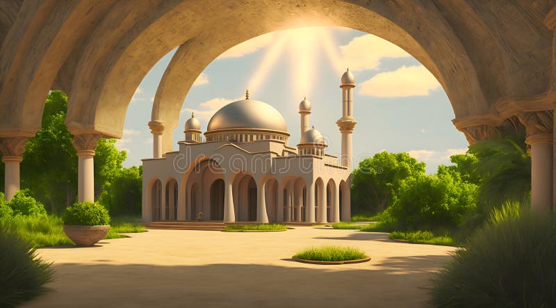 Beautiful Traditional Islamic Mosque Architecture Stock Image - Image ...