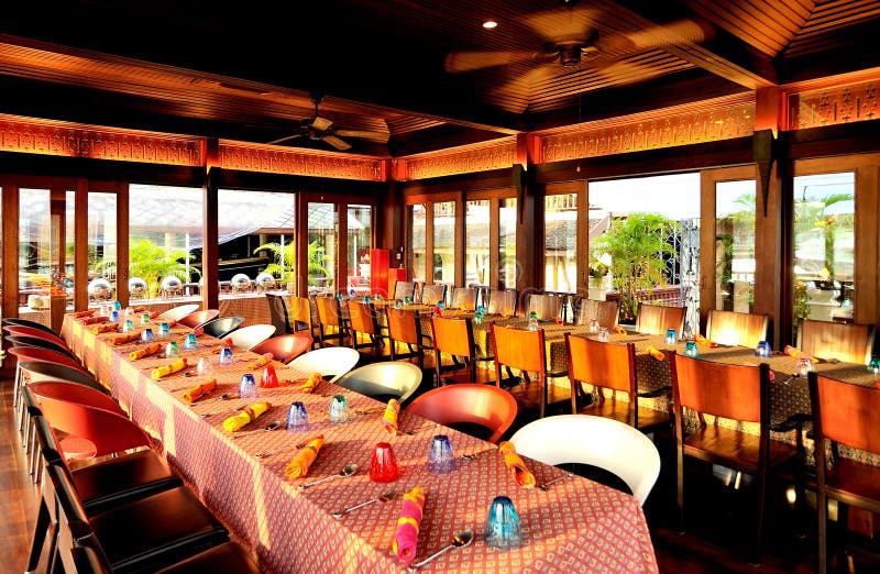 Beautiful Traditional Restaurant Stock Image - Image of coast, famous ...