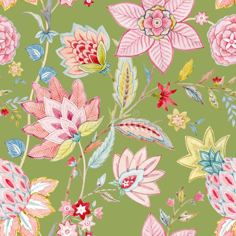 Beautiful Traditional Seamless Pattern. Digital Trending Texture ...