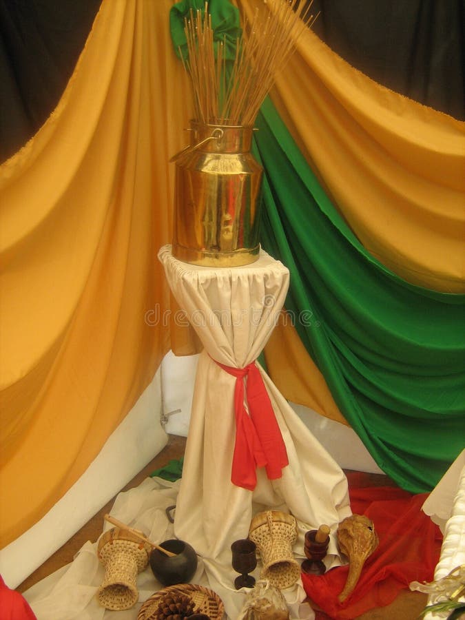 Beautiful Traditional Wedding Decorations for 2 Lovers Stock Photo ...