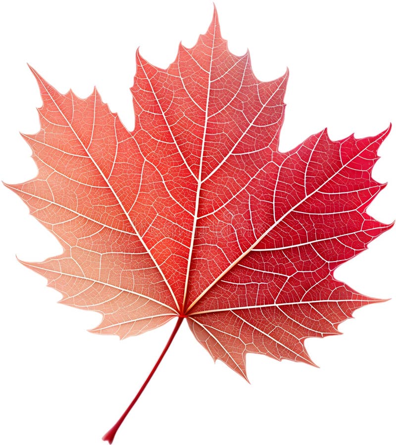 Translucent Leaf Showing Detailed Veins Design Clipart. Stock ...