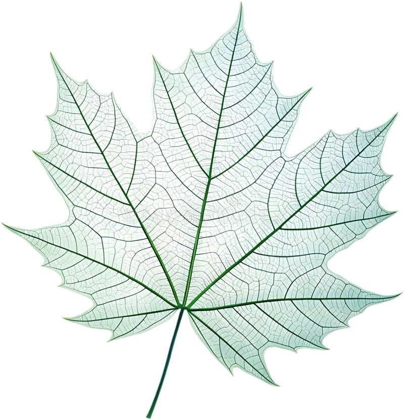 Translucent Leaf Showing Detailed Veins Design Clipart. Stock Image ...