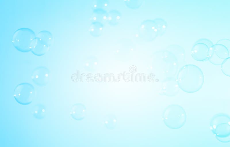 Beautiful Transparent Blue Soap Bubbles Texture Background Stock Image ...