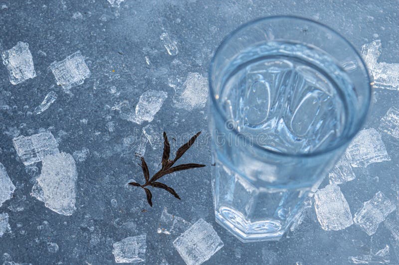 Beautiful Transparent Different Pieces of Ice on the Ice Surface ...