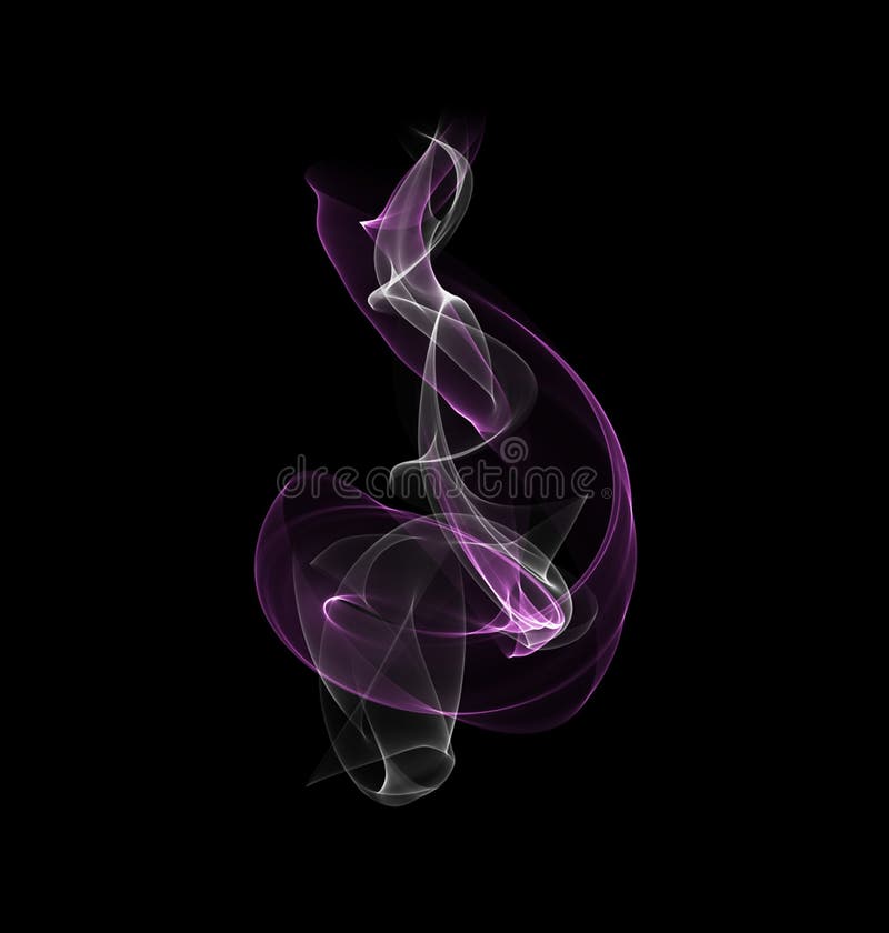 Beautiful Transparent Purple Smoke. Abstract Realistic Stock ...