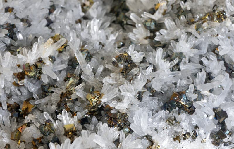 Beautiful Transparent Stone Mountain Crystal, View from Above. the ...