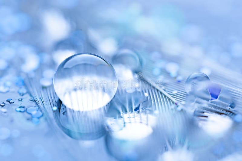 Beautiful Transparent Water Drops or Rain Water on Soft Background ...