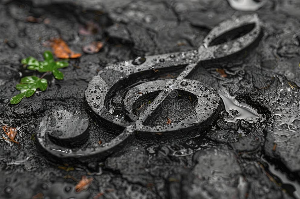 Beautiful Treble Clef. Generative AI. Stock Illustration - Illustration ...