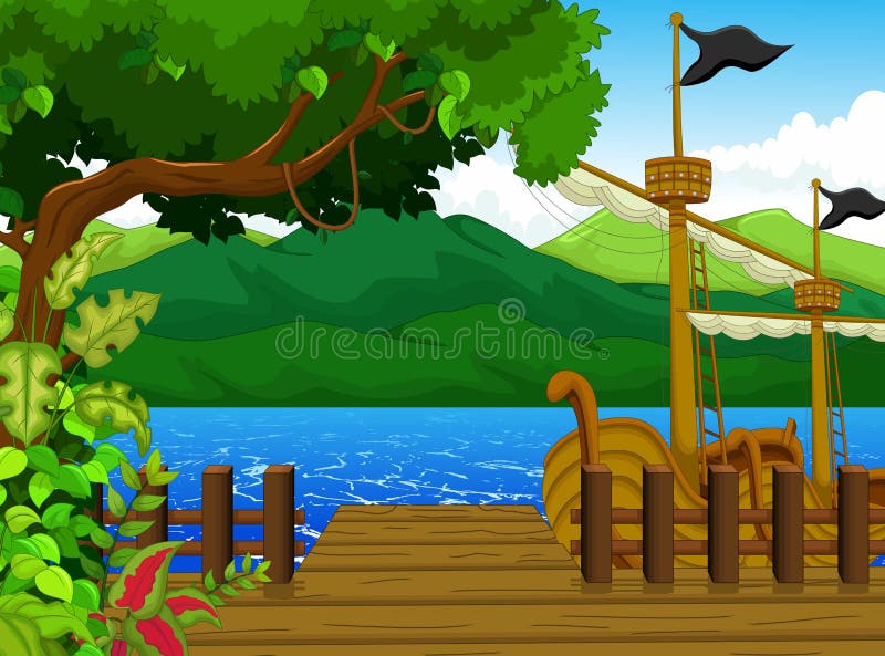 Pier Cartoon Background Stock Illustrations – 1,580 Pier Cartoon ...