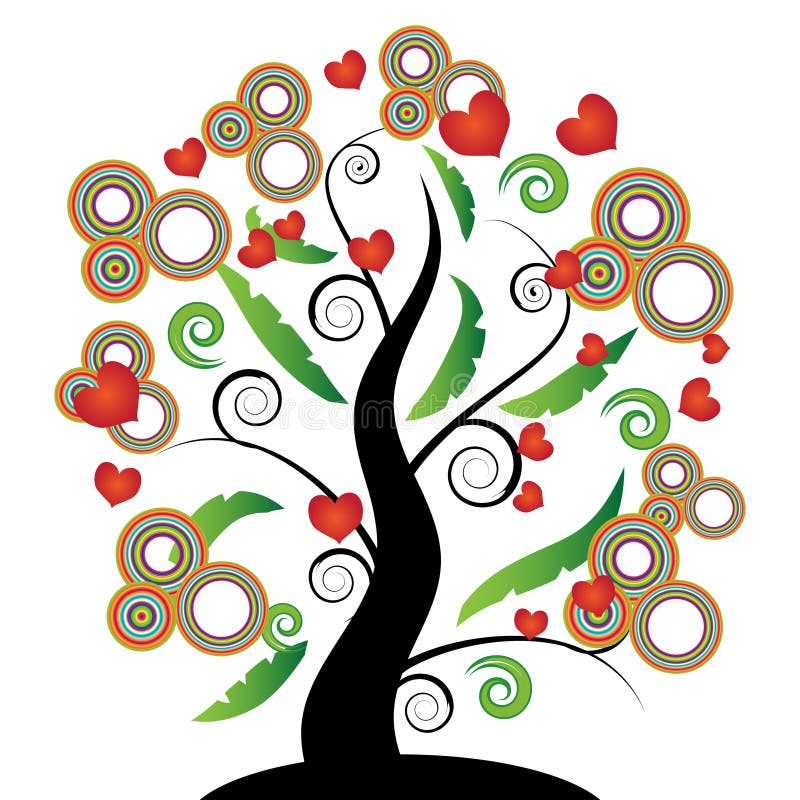 Abstract Colorful Family Tree Stock Vector - Illustration of binary ...