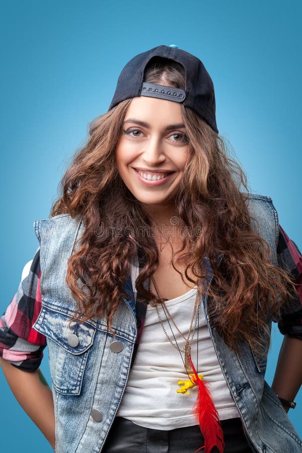 Beautiful Trendy Stylish Hipster Girl Smiling Stock Photo - Image of ... Beautiful Trendy Stylish Hipster Girl Smiling Stock Photo - Image of ...