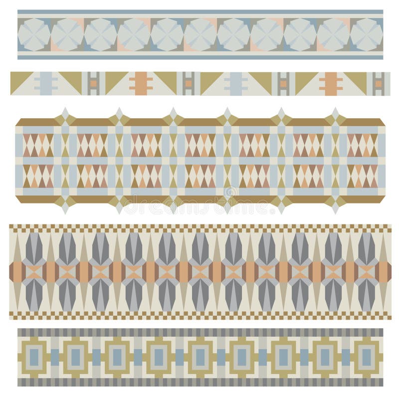 Beautiful Trim or Border Collection Stock Illustration - Illustration ...
