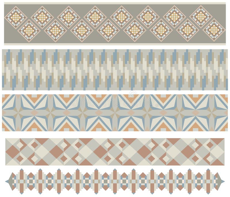 Beautiful Trim or Border Collection Stock Illustration - Illustration ...