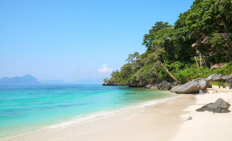 A Beautiful Tropical Beach in the Philippines Stock Image - Image of ...