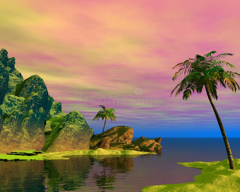 Beautiful Tropical Scene Picture. Image: 2640807