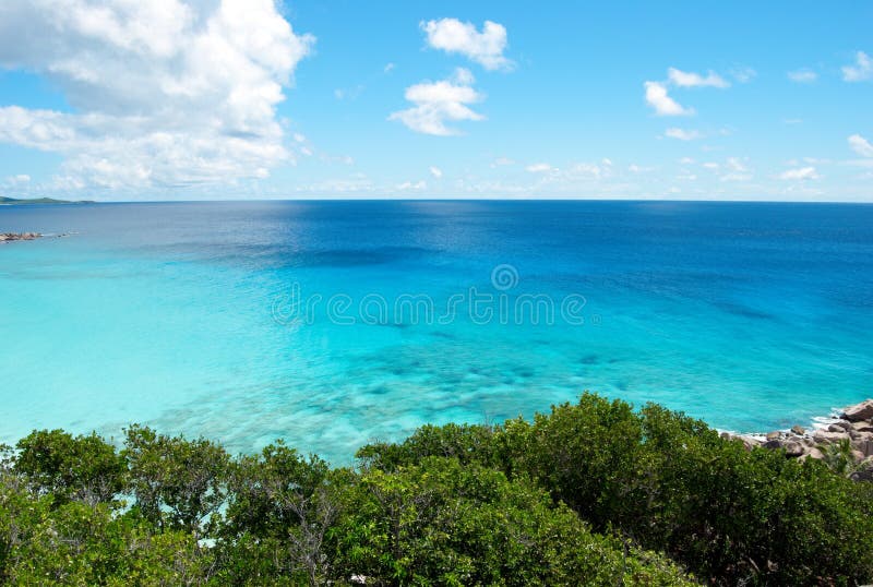 Beautiful tropical shore stock image. Image of scenic - 12850941