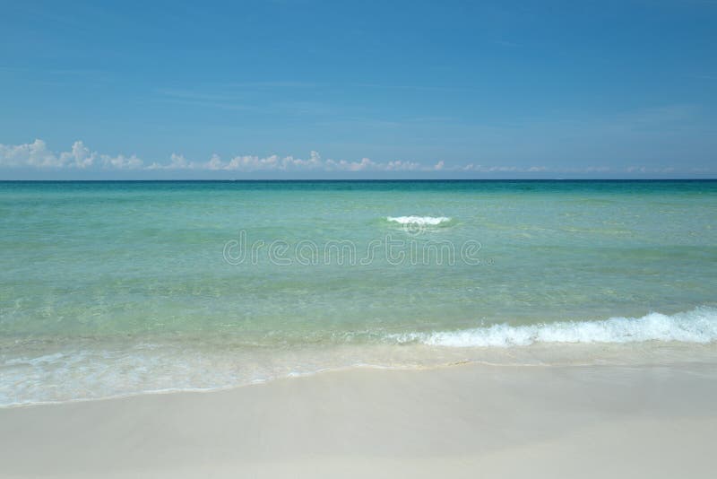 Beautiful Tropical Summer Seascape. Sky and Sea. Stock Image - Image of ...