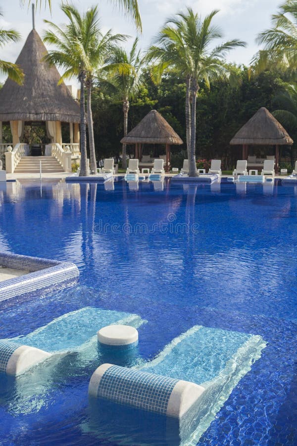 Beautiful Tropical Swimming Pool Stock Photo - Image of paradise ...