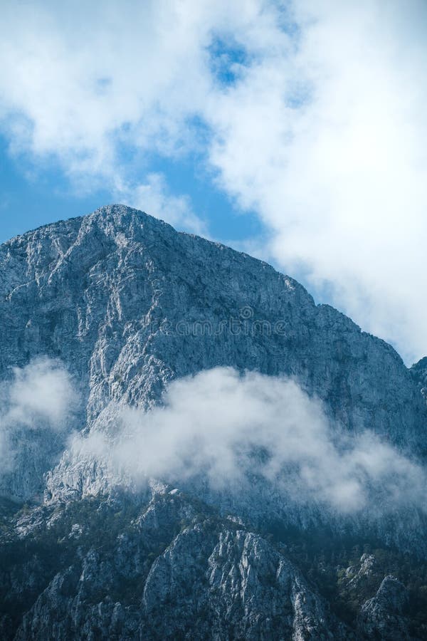 Beautiful Turkish Mountains on a Background of Cloudy Sky Stock Image ...