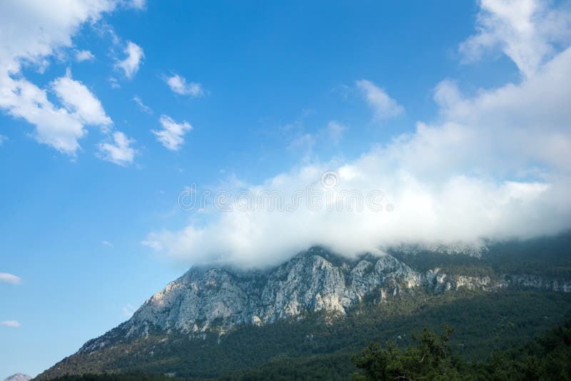 Beautiful Turkish Mountains on a Background of Cloudy Sky Stock Photo ...