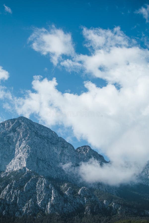 Beautiful Turkish Mountains on a Background of Cloudy Sky Stock Image ...