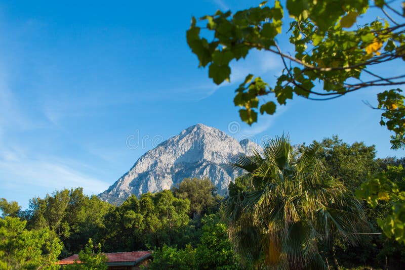 Beautiful Turkish Mountains on a Background of Sky Stock Photo - Image ...