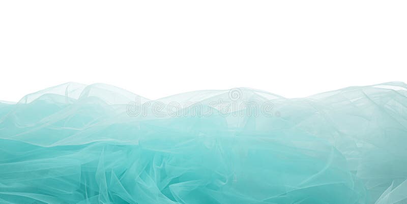 Beautiful Cyan Color Tulle Fabric White Background Stock Photos - Free ...