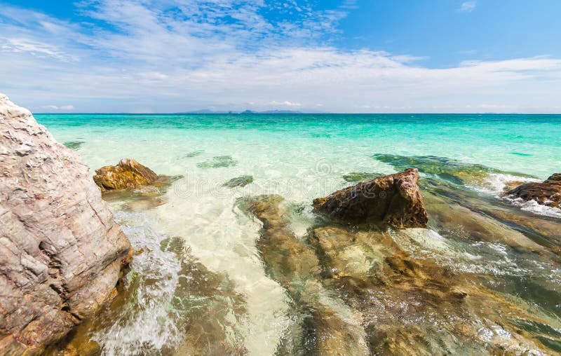 Beautiful Turquoise Crystal Clear Sea Water Stock Photo - Image of ...