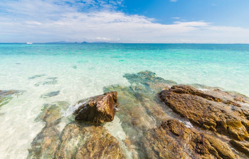 Beautiful Turquoise Crystal Clear Sea Water Stock Photo - Image of ...