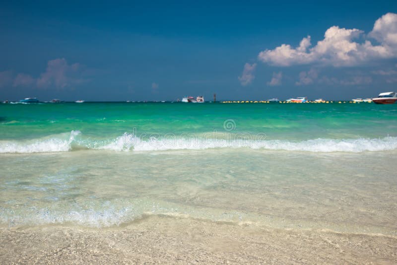 Beautiful turquoise sea stock photo. Image of purity - 77279938