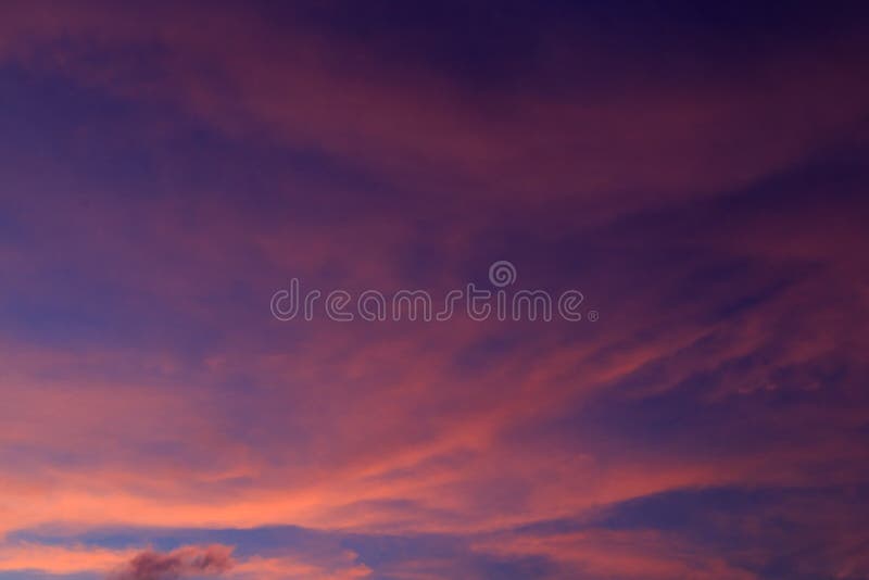 A Beautiful Twilight Sky with Clouds Stock Image - Image of natural ...