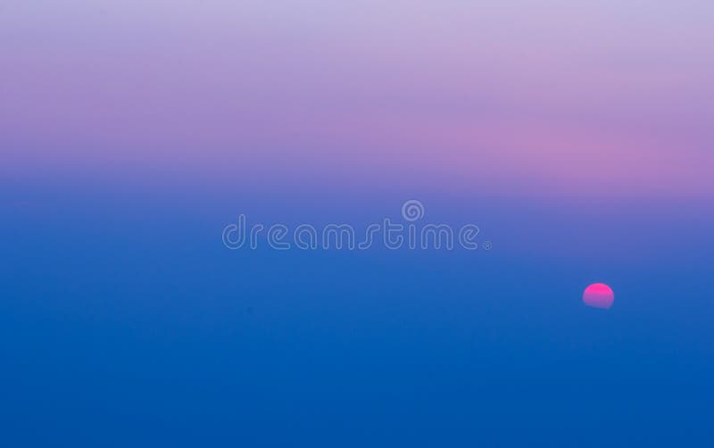 Beautiful Twilight of Sunset Sky in Horizontal Stock Photo - Image of ...