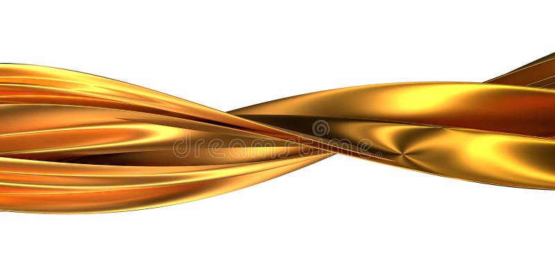 Beautiful Twisted Cloth-like Soft Metal Isolated Abstract Dramatic ...