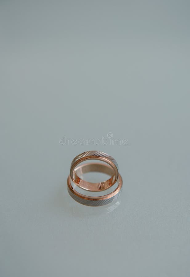 Beautiful Two Golden Wedding Rings. Made of Highest Quality Material ...