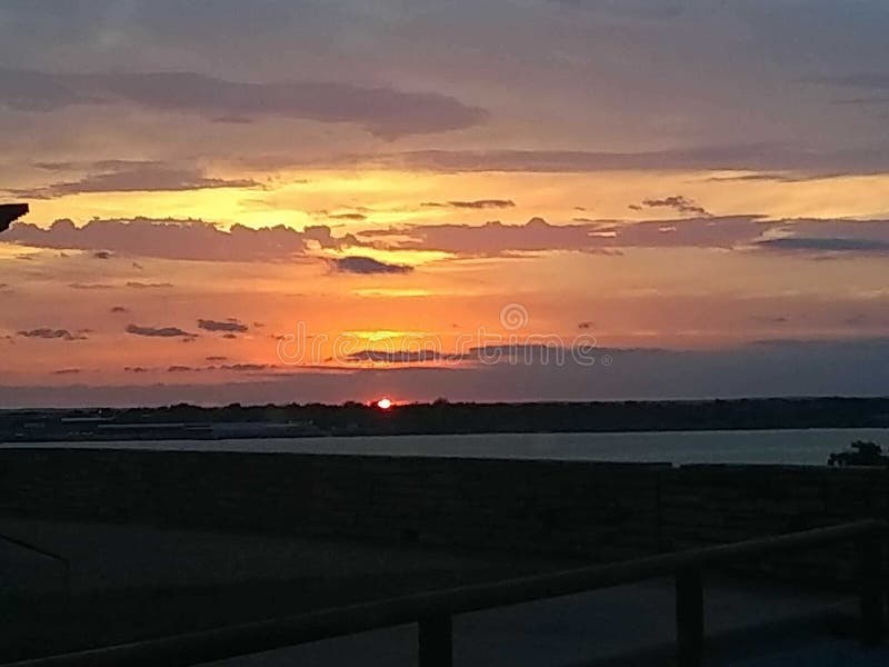Beautiful Tx Sunset stock photo. Image of water, sunset - 166339928