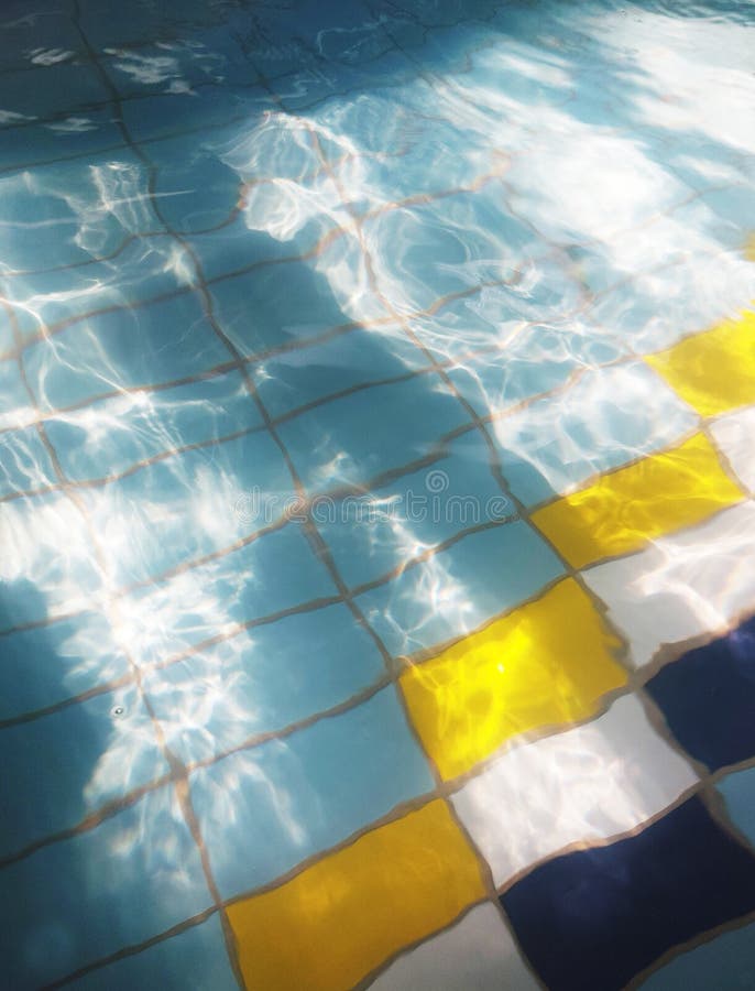 Beautiful Underwater Reflection in the Pool. Stock Image - Image of ...