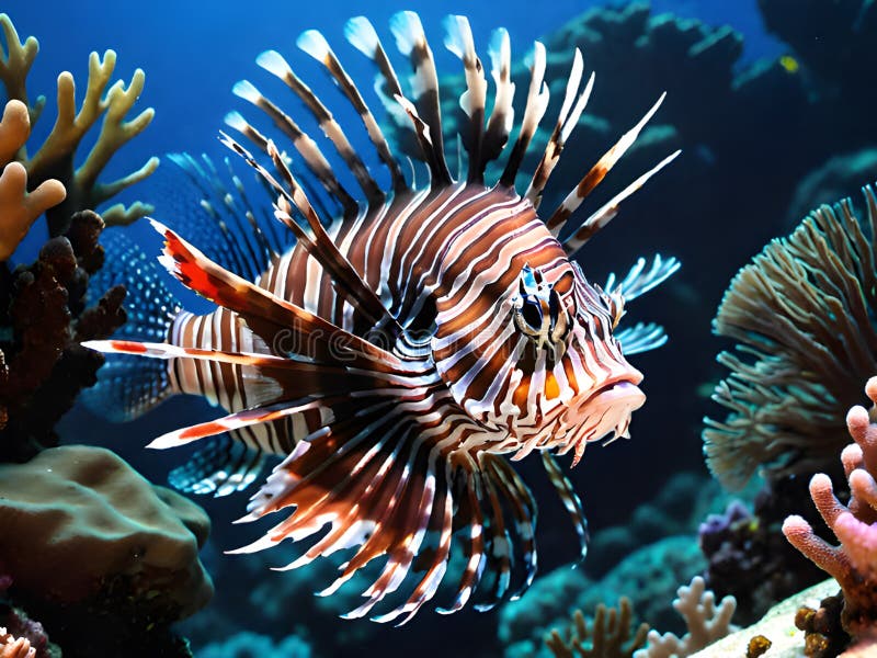 Beautiful Underwater World of the Fish Stock Illustration ...